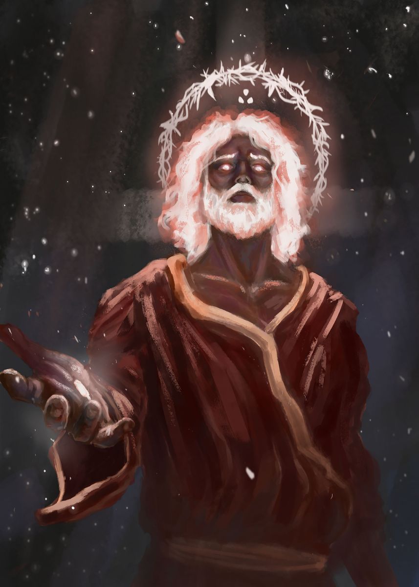 'The bright lord' Poster, picture, metal print, paint by Valentin Dalev ...