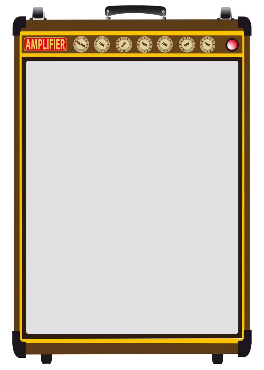 'Amplifier Poster' Poster, picture, metal print, paint by HomeStead ...