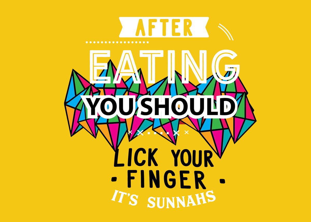 'after eating' Poster by baraiko eiji | Displate