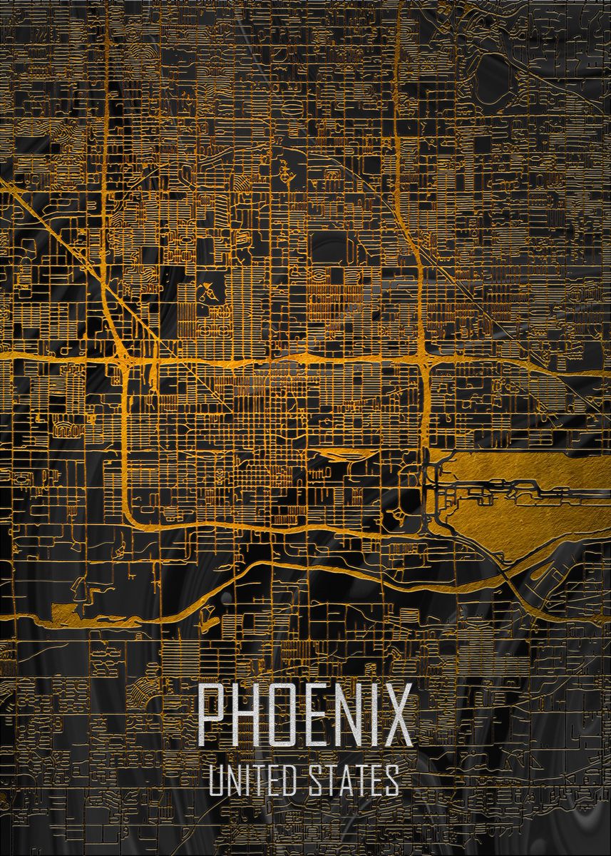'Phoenix United States' Poster by Coconut Sorbet | Displate