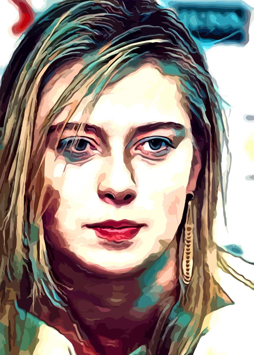 'Maria Sharapova Portrait' Poster by Rozi Art | Displate