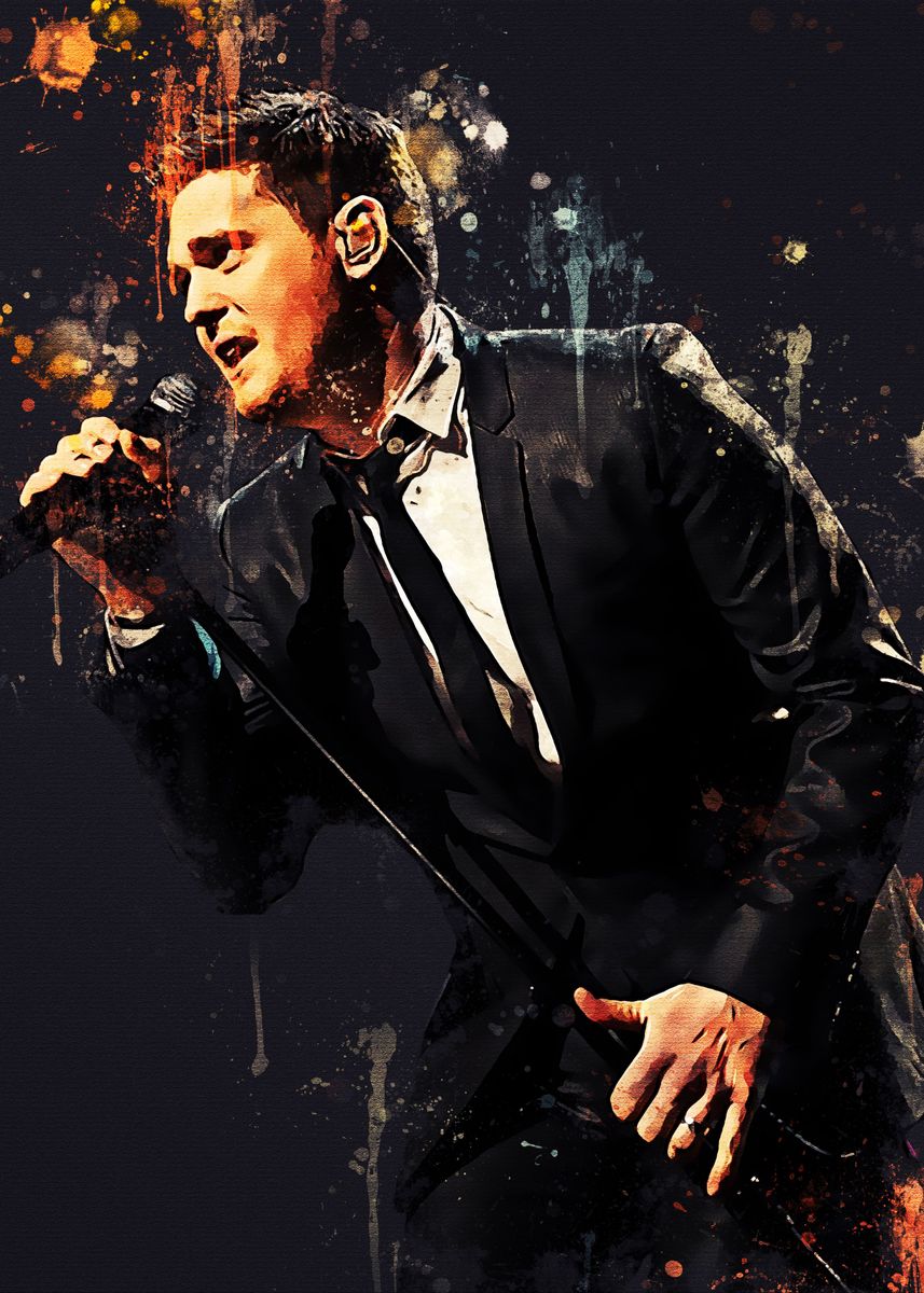 'Michael Buble' Poster by ru ke | Displate