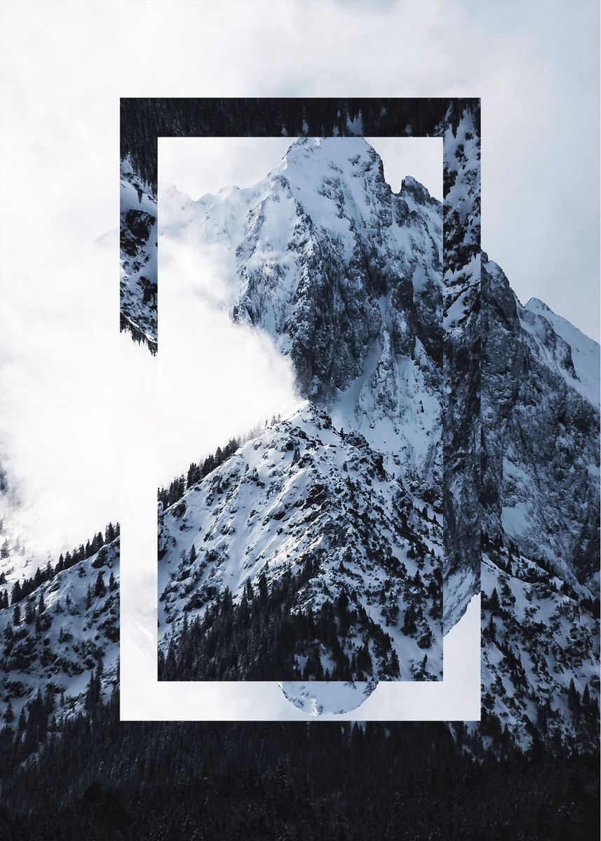 'Snow Mountain' Poster by max salkov | Displate