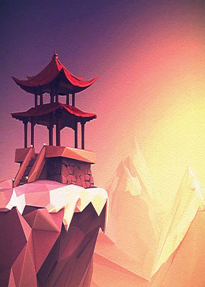 'Great Art Shrine' Poster, picture, metal print, paint by Bintang ...