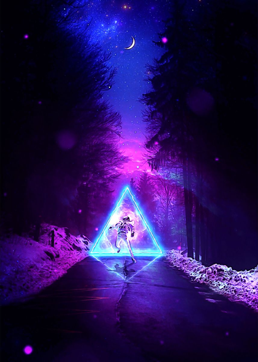 'Astronaut and vortex' Poster, picture, metal print, paint by Donma Art ...