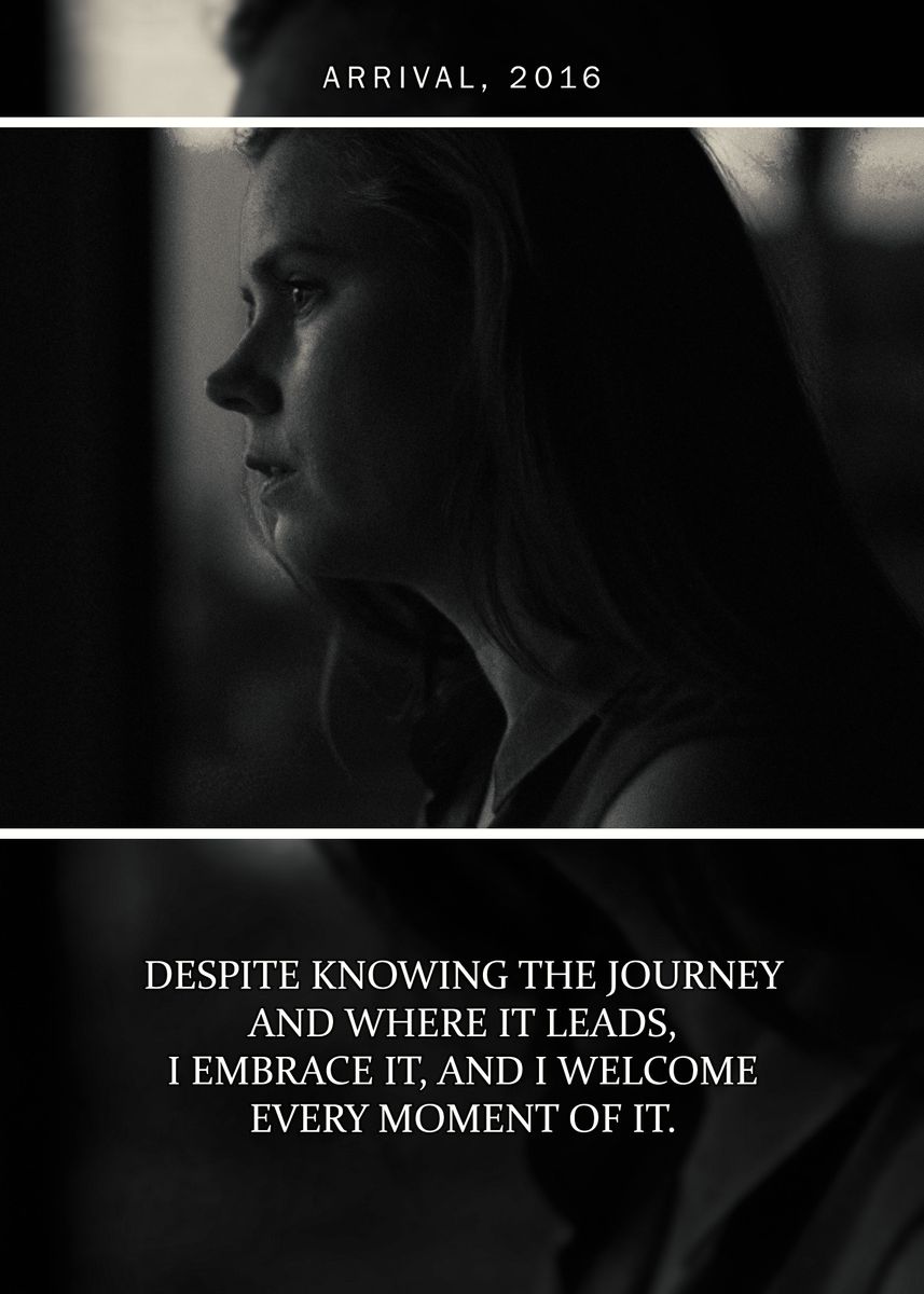 'Arrival quote 1' Poster by Quoteey | Displate