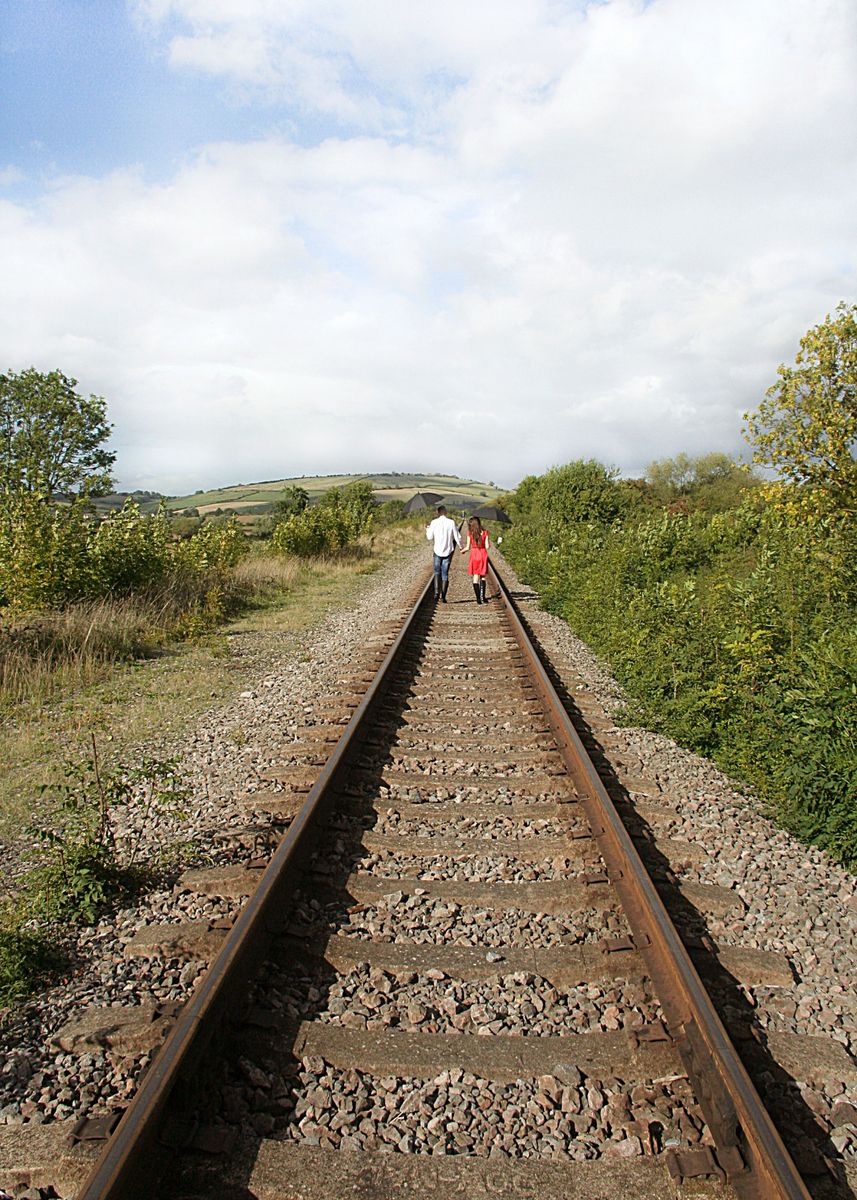 'Between the Rails' Poster by HomeStead Digital | Displate