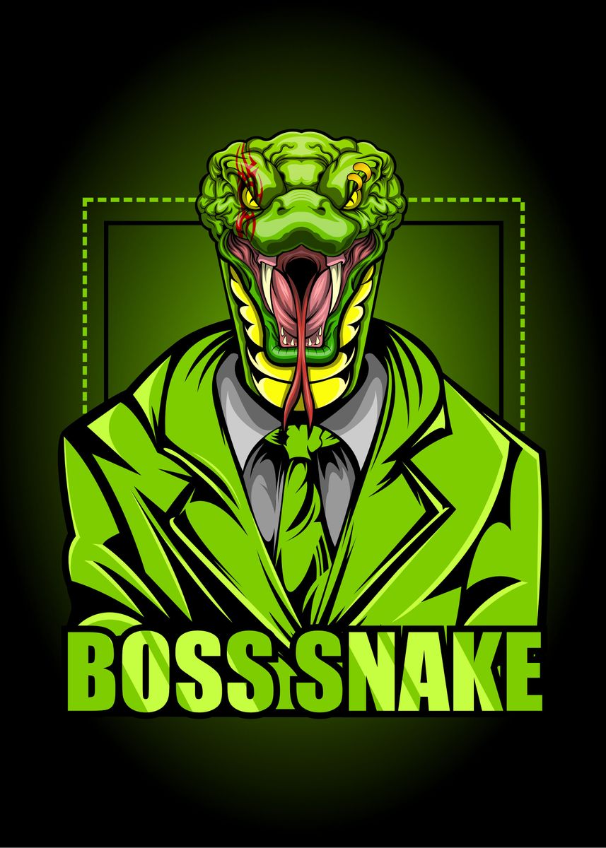 'Boss Snake Mafia Styled' Poster by BossAnimals | Displate