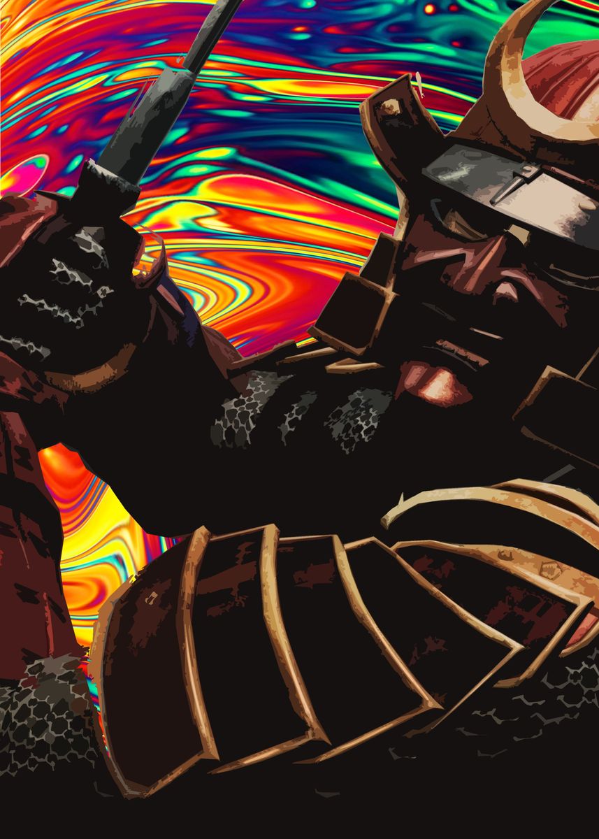 'samurai art 11' Poster, picture, metal print, paint by Muhammad Anas ...