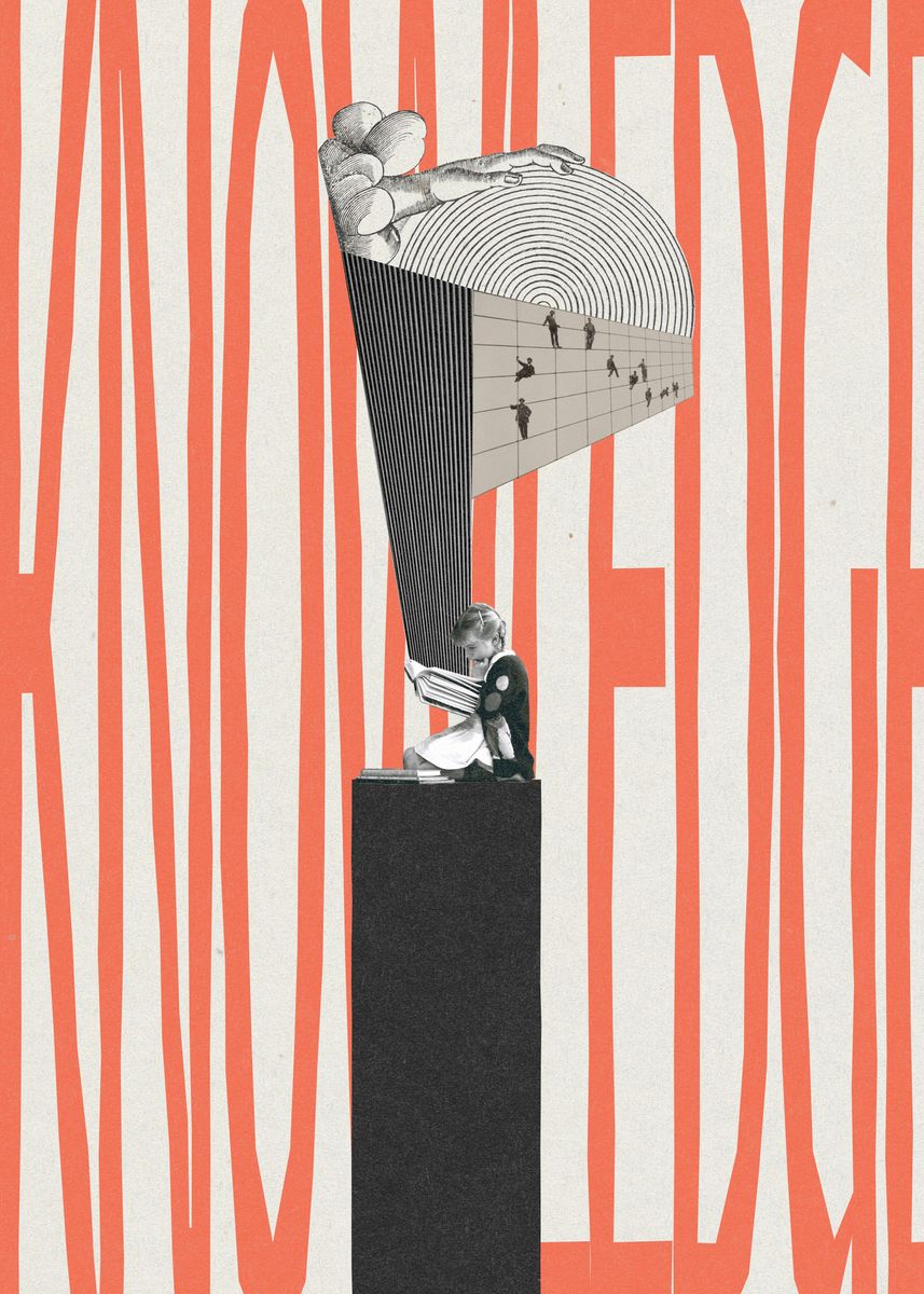 'Knowledge Girl' Poster by intonointus | Displate