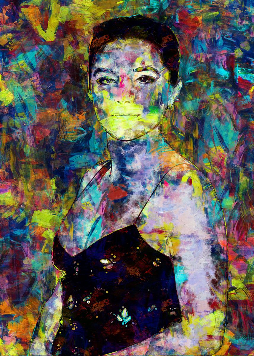 'Florence Pugh' Poster, picture, metal print, paint by Alex Mann | Displate