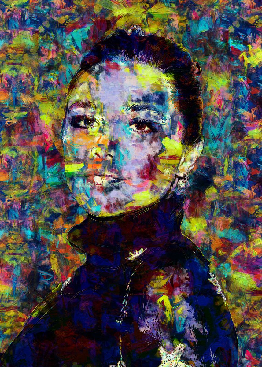 'Florence Pugh' Poster, picture, metal print, paint by Alex Mann | Displate