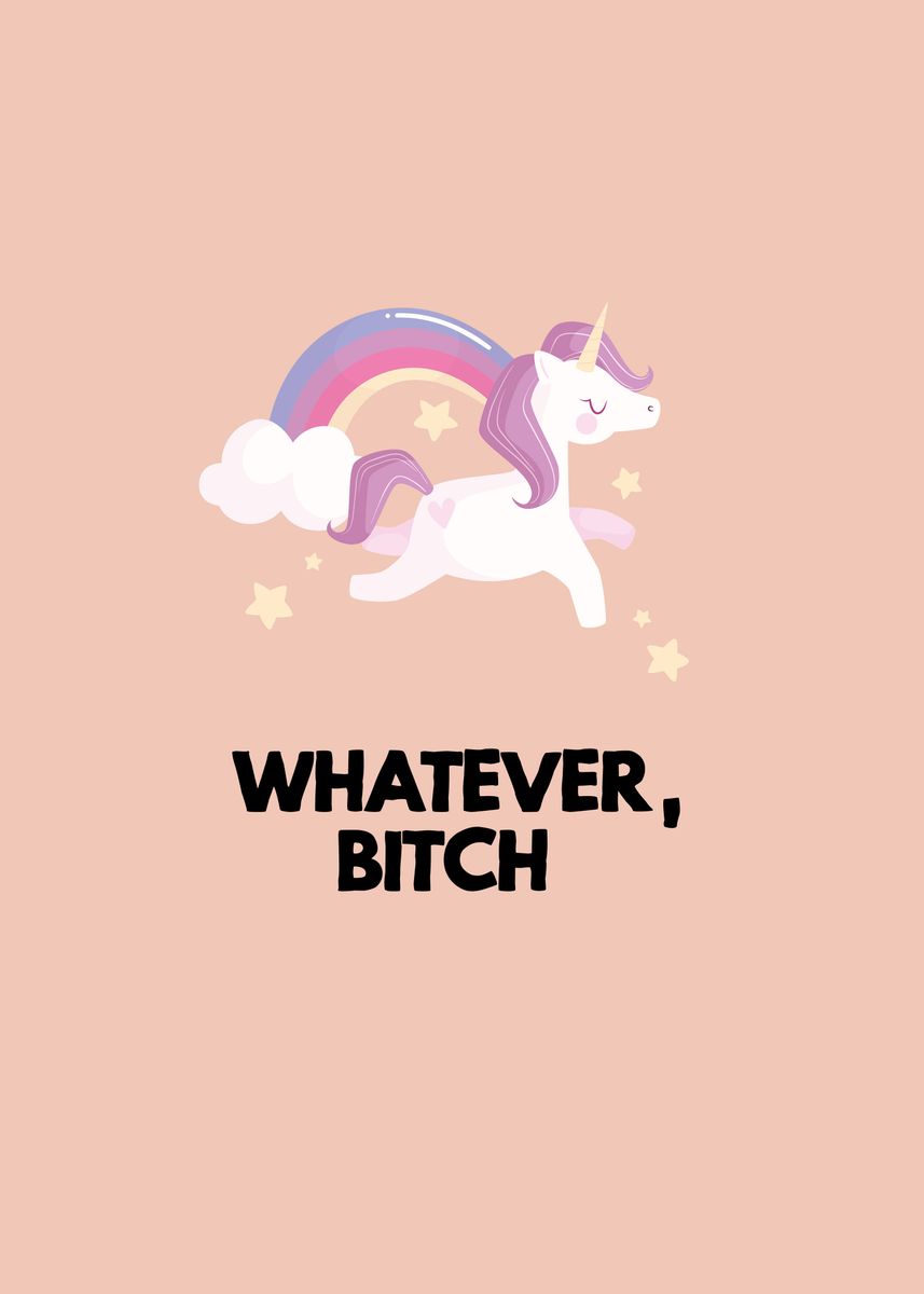 'Whatever' Poster, picture, metal print, paint by KUBISTIKA Modern Art ...