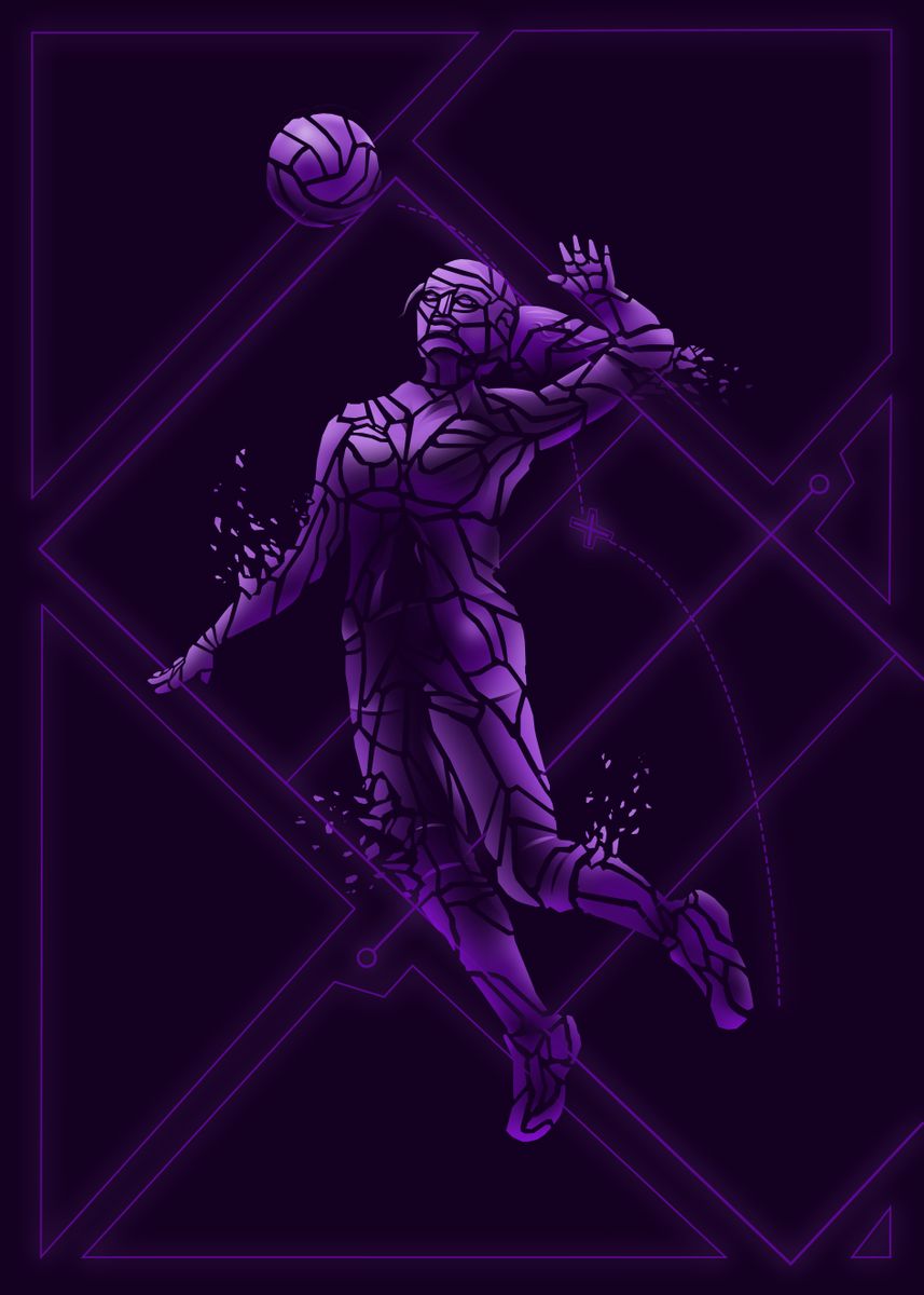 'Amethyst Spiker' Poster, picture, metal print, paint by Damien de Leon ...