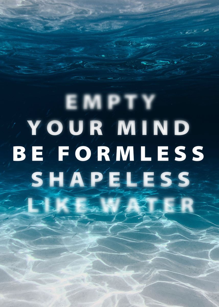 'Be formless' Poster by Marmaduke Taylor | Displate