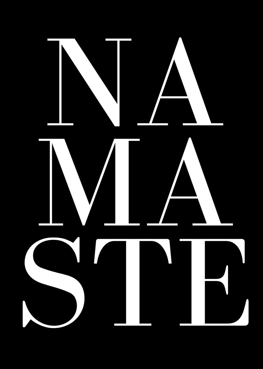 'Namaste' Poster by KUBISTIKA Modern Art | Displate