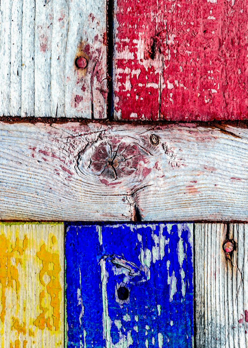 'Neoplasticism Art Of Wood' Poster by Art Ofphotos | Displate