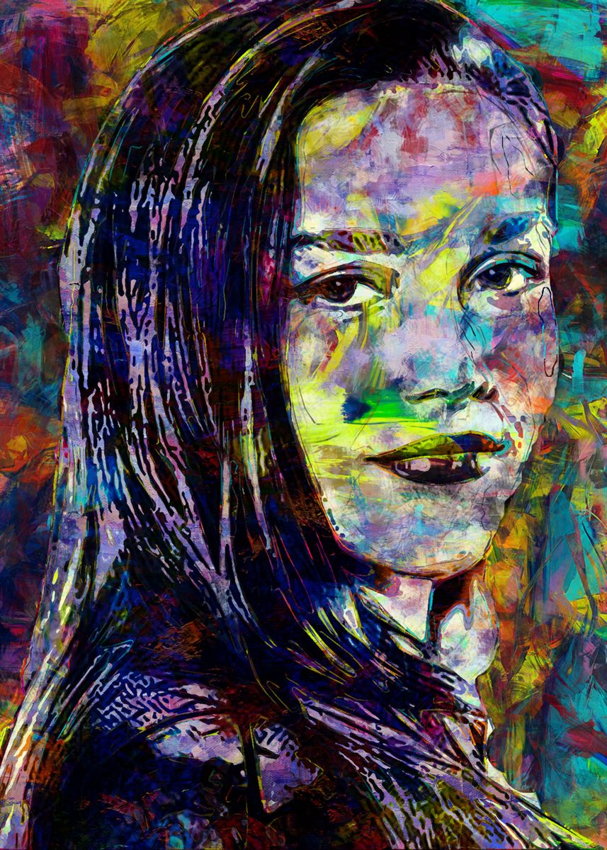 'Florence Pugh' Poster, picture, metal print, paint by Alex Mann | Displate