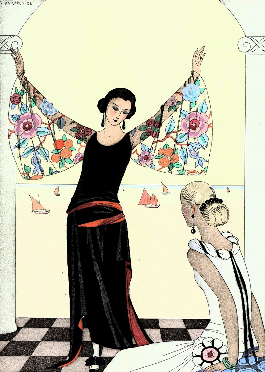 'France George Barbier 1923' Poster, picture, metal print, paint by Art ...