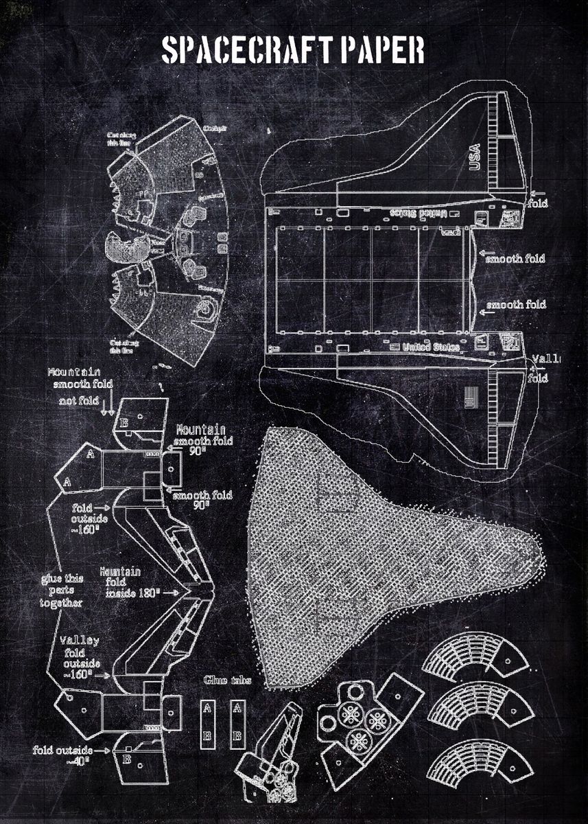 'spacecraft ' Poster, picture, metal print, paint by MAXART DESIGN ...