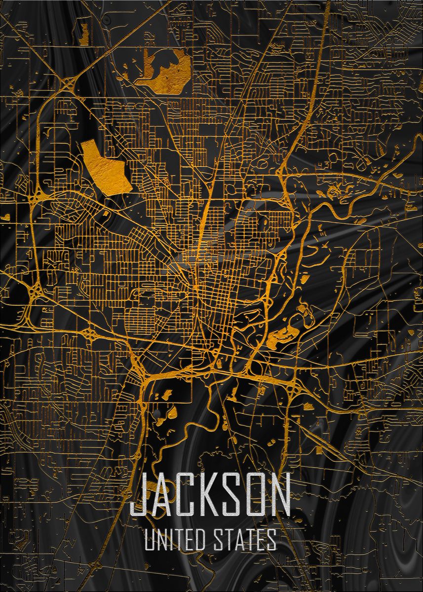 'Jackson United States' Poster by Coconut Sorbet | Displate