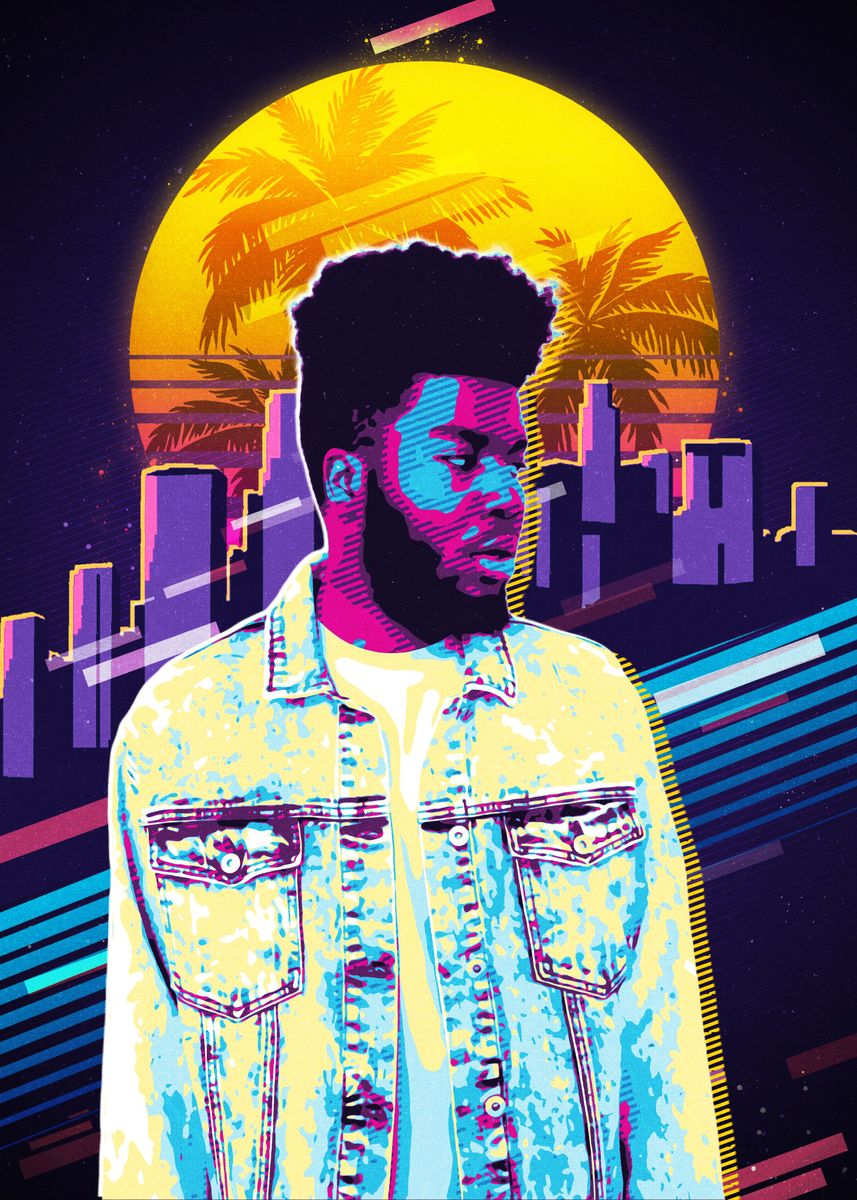 'KHALID' Poster, picture, metal print, paint by Most Popular Cult ...