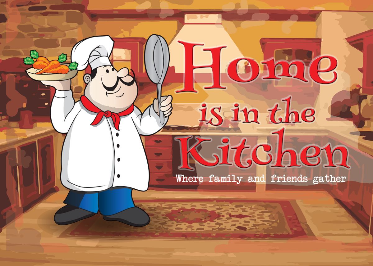 'cook2' Poster by Roberto Gonzalez | Displate