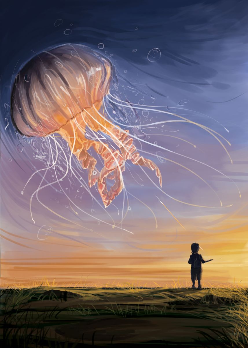 'Solitude' Poster, picture, metal print, paint by Josh Garin | Displate