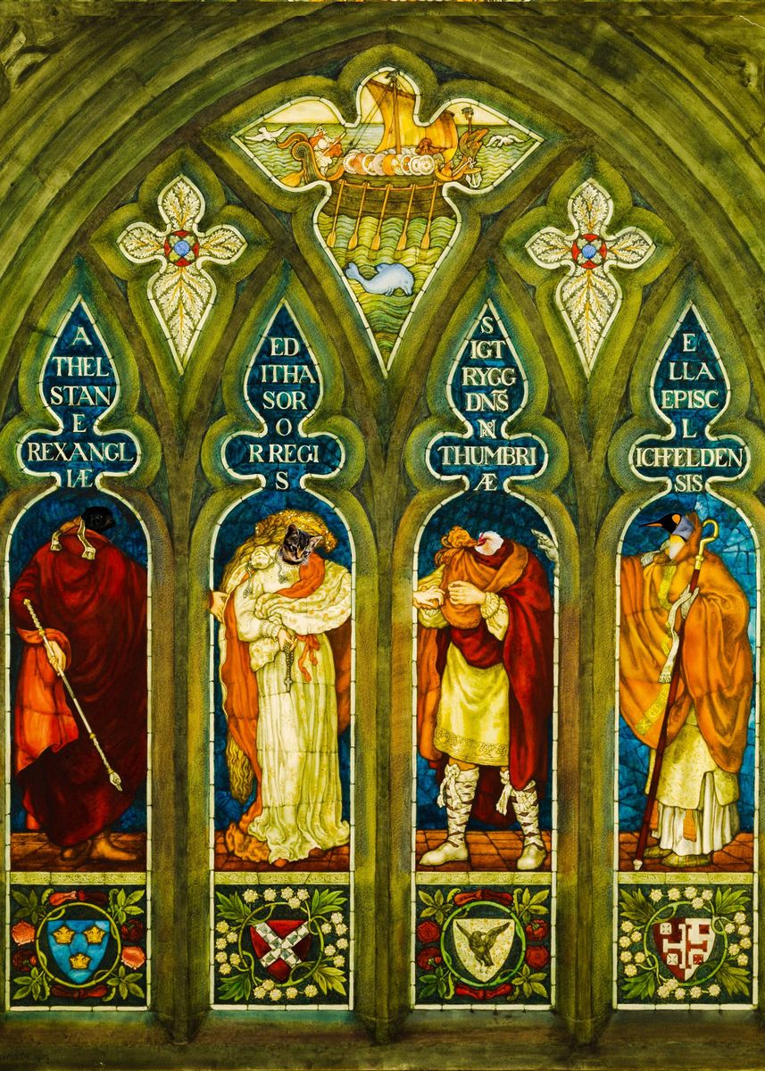 'Religious dog penguin cat' Poster, picture, metal print, paint by EZ ...