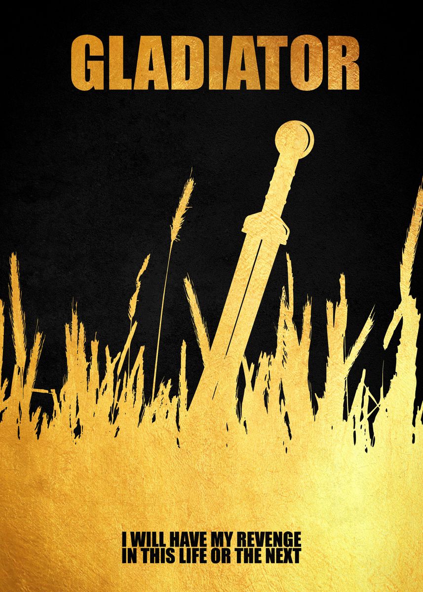 'Gladiator' Poster, picture, metal print, paint by Graphix | Displate