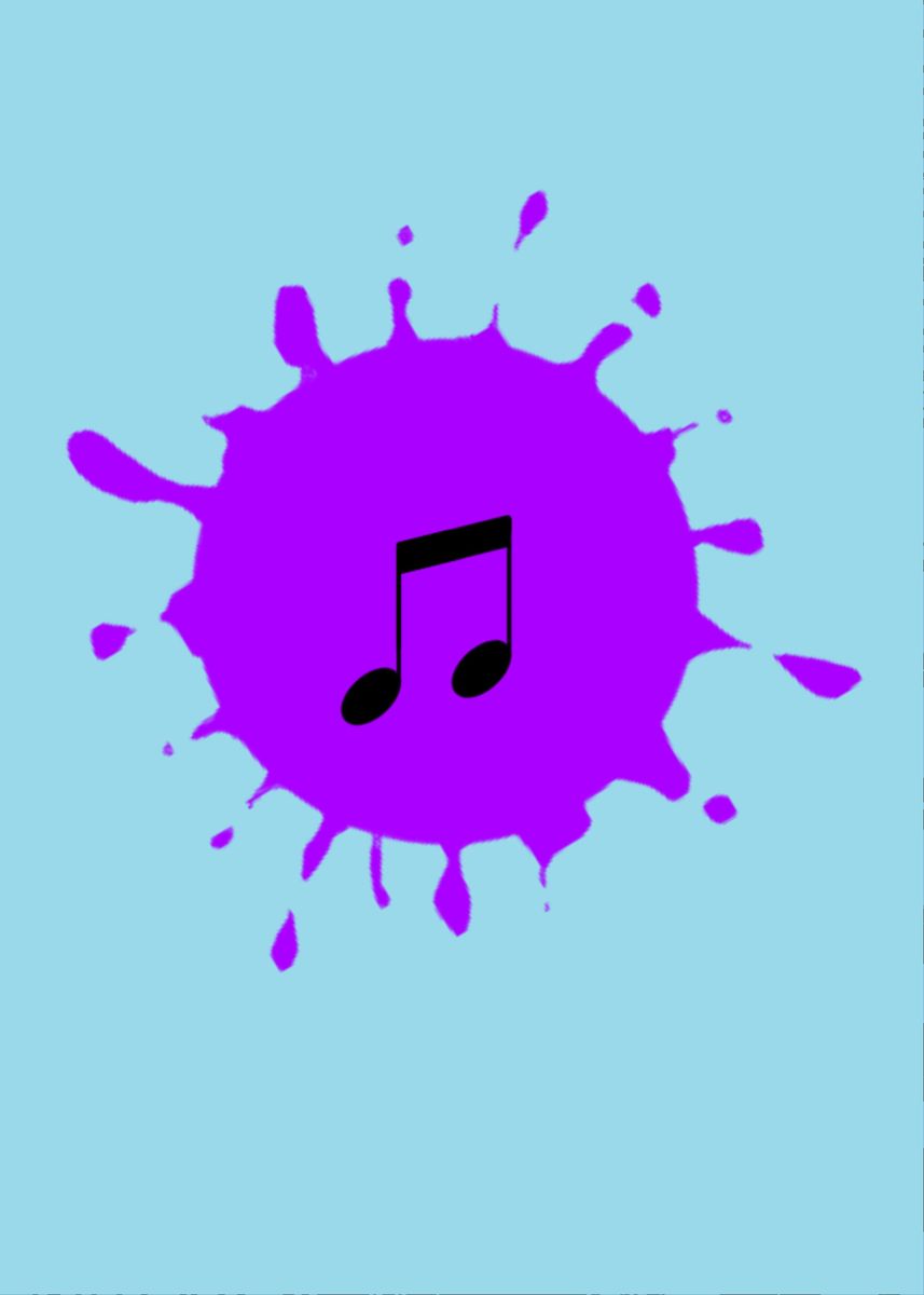 'musical paint splash' Poster, picture, metal print, paint by Axana ...