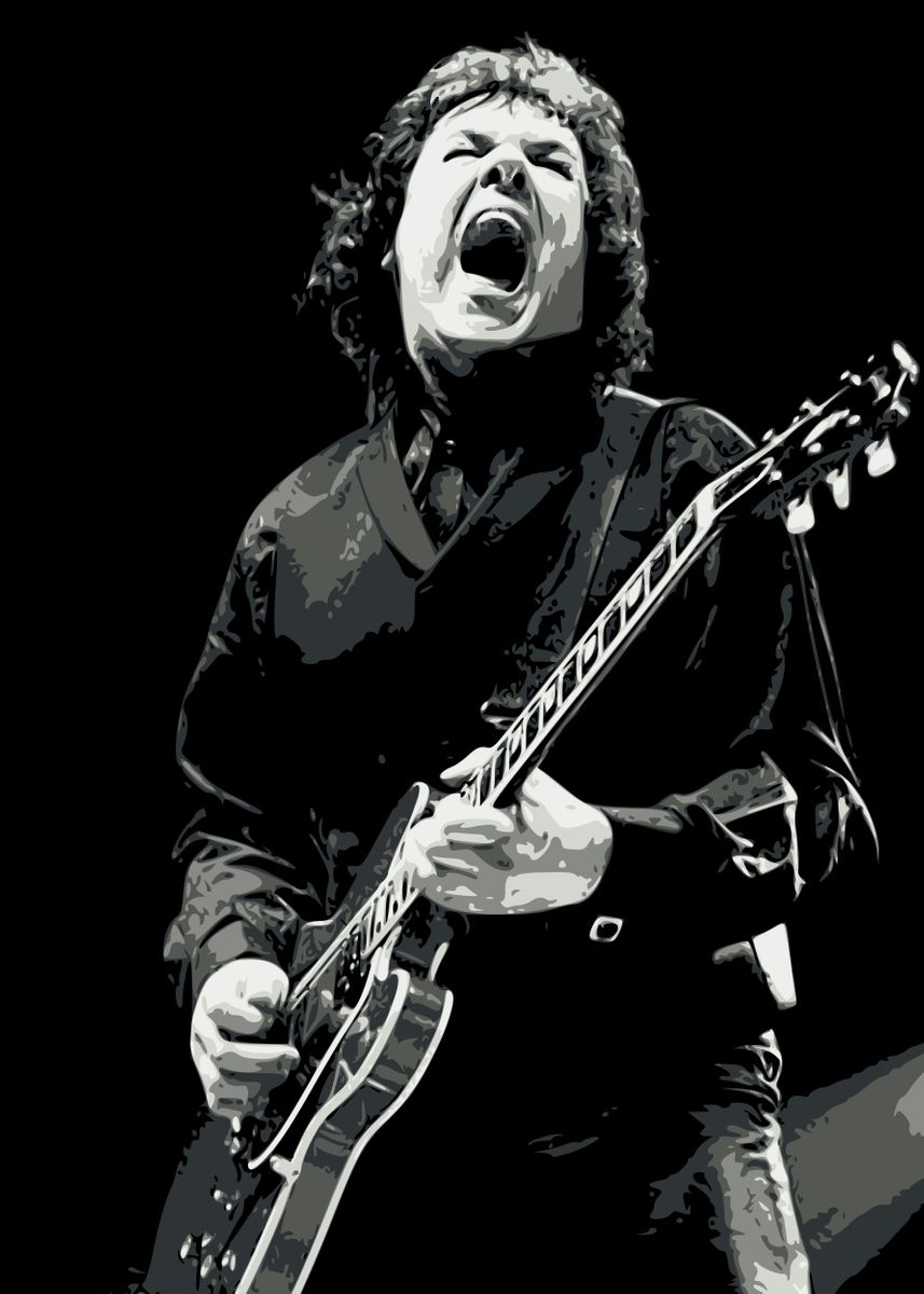 'Gary Moore' Poster, picture, metal print, paint by Josh B | Displate