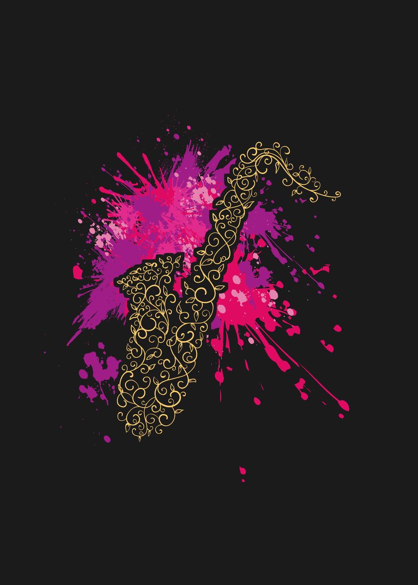 'Saxophone' Poster by PosterWorld | Displate