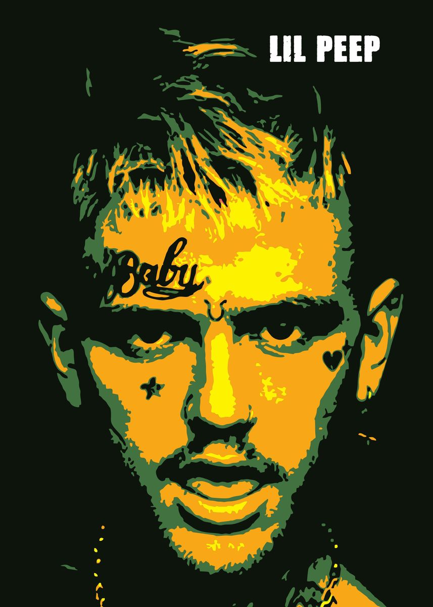 'Lil Peep v1 Pop Art ' Poster, picture, metal print, paint by taurungka ...