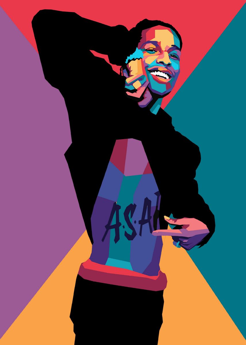 'ASAP Rocky' Poster by Hafis | Displate