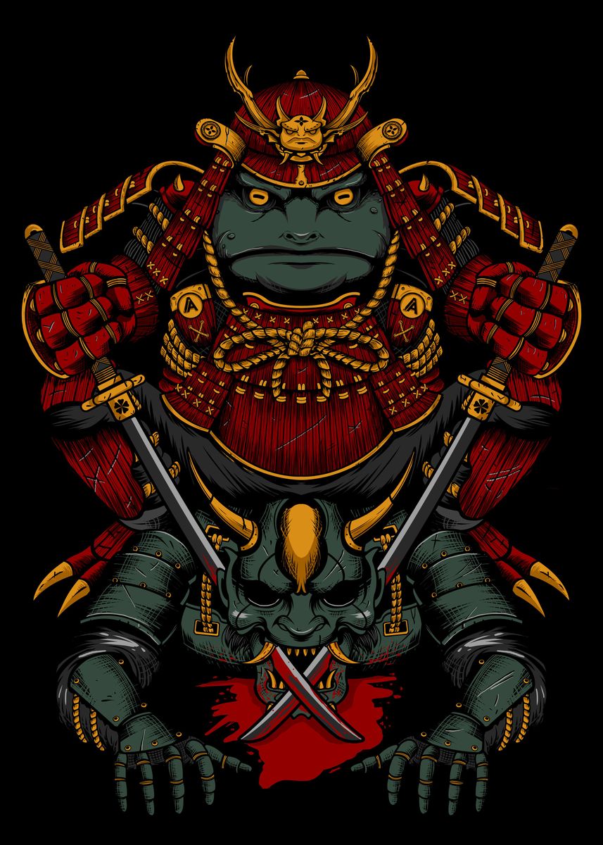 'Shogun Toad' Poster by Allan Reyes | Displate