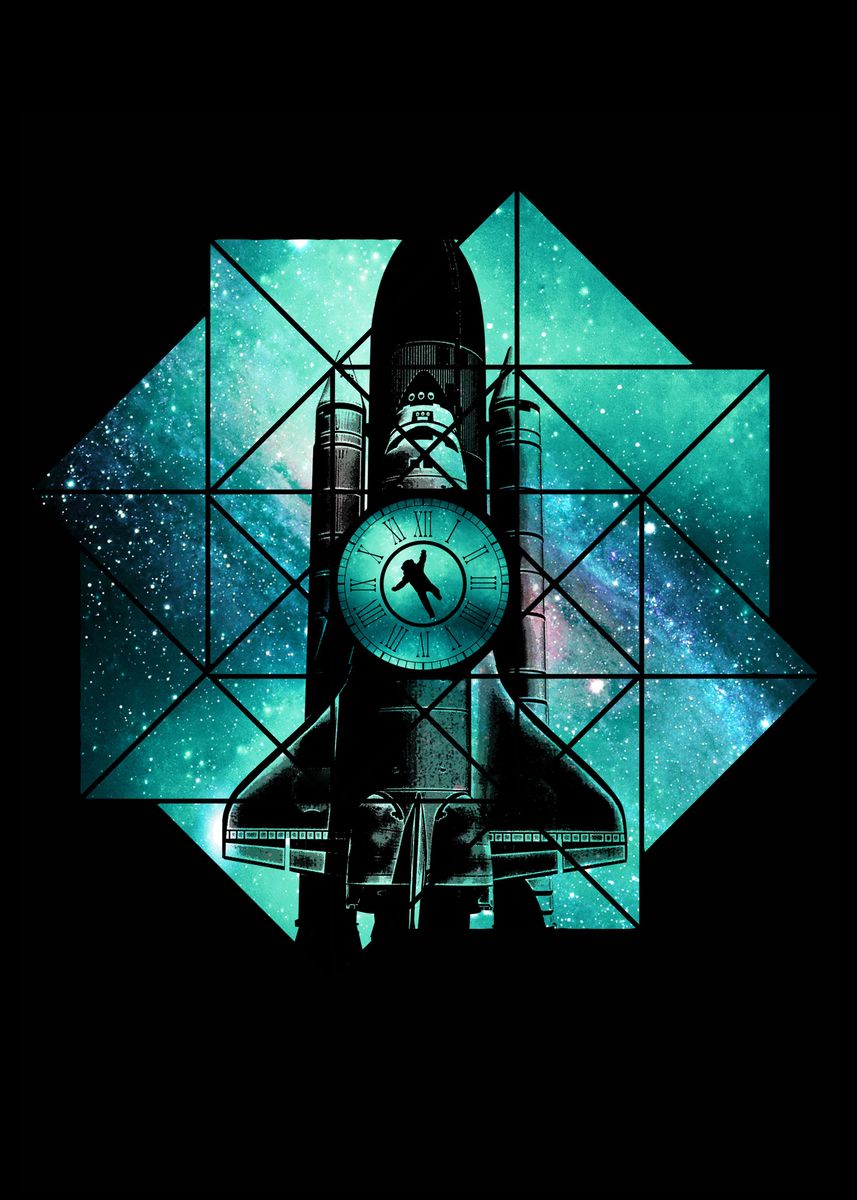 'Time and space' Poster by Raymond Escarpe | Displate