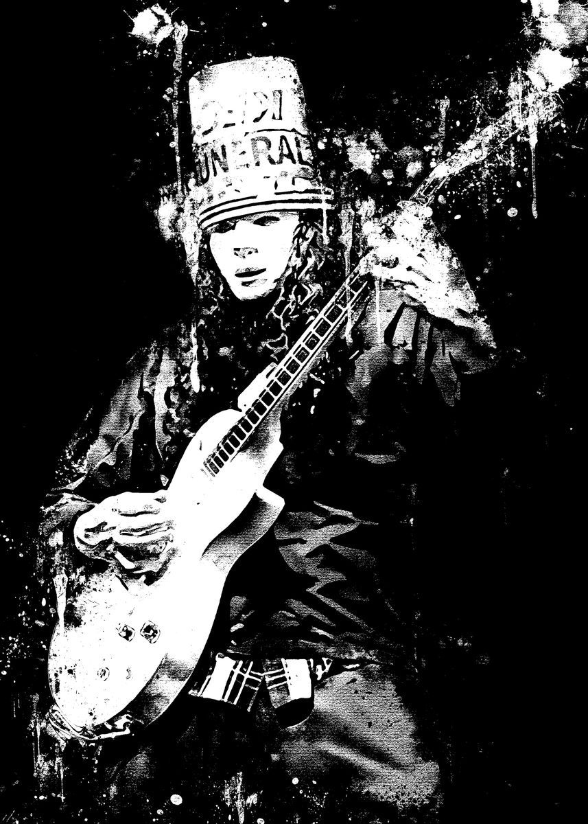 'Buckethead B' Poster, picture, metal print, paint by Muhammad Irsan ...