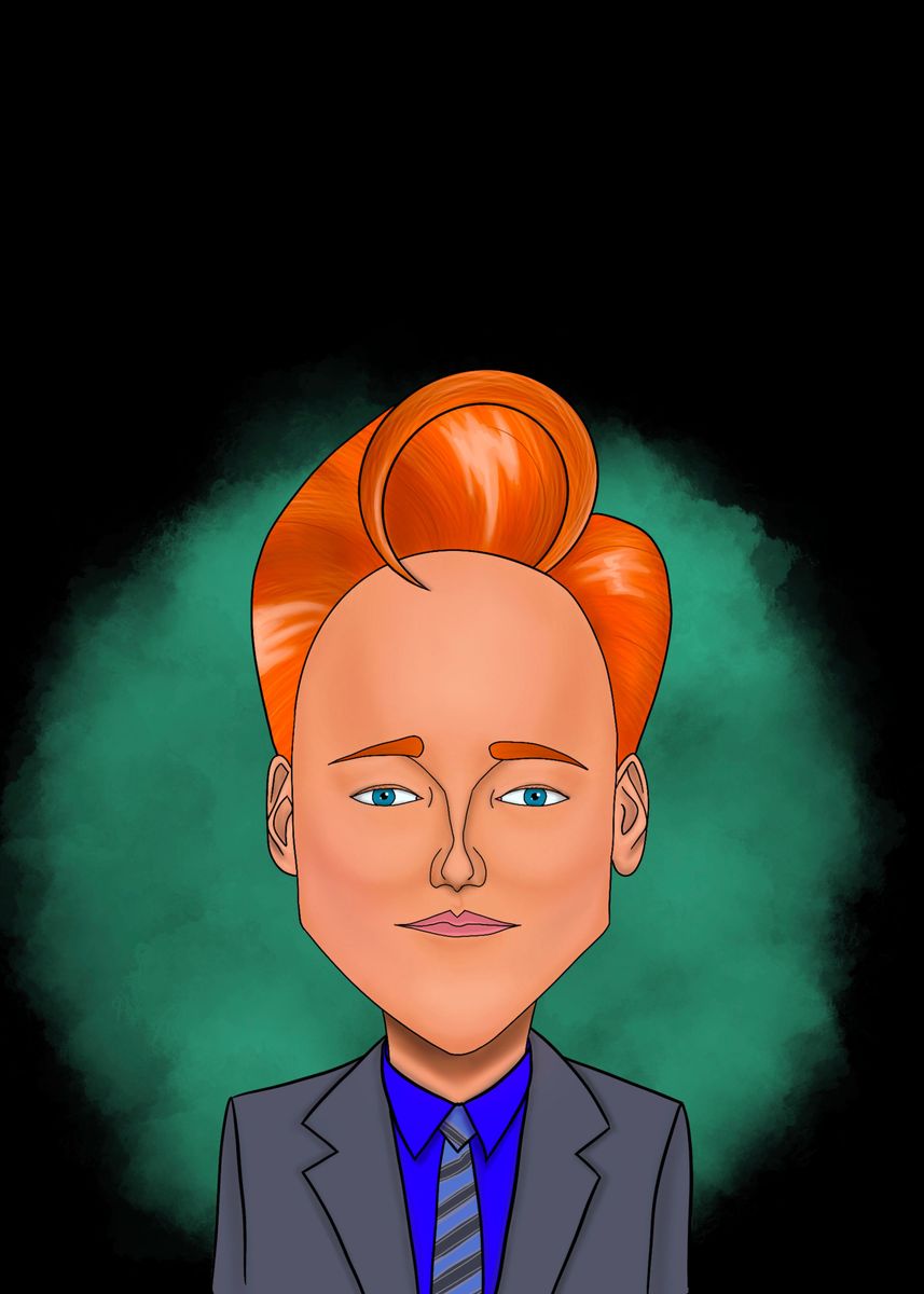 'Cartoon Conan' Poster, picture, metal print, paint by Anna Goolpia ...