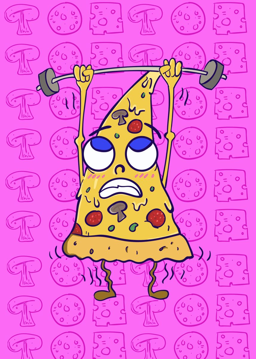 'Mr Pepperoni ' Poster, picture, metal print, paint by ATRdesign | Displate