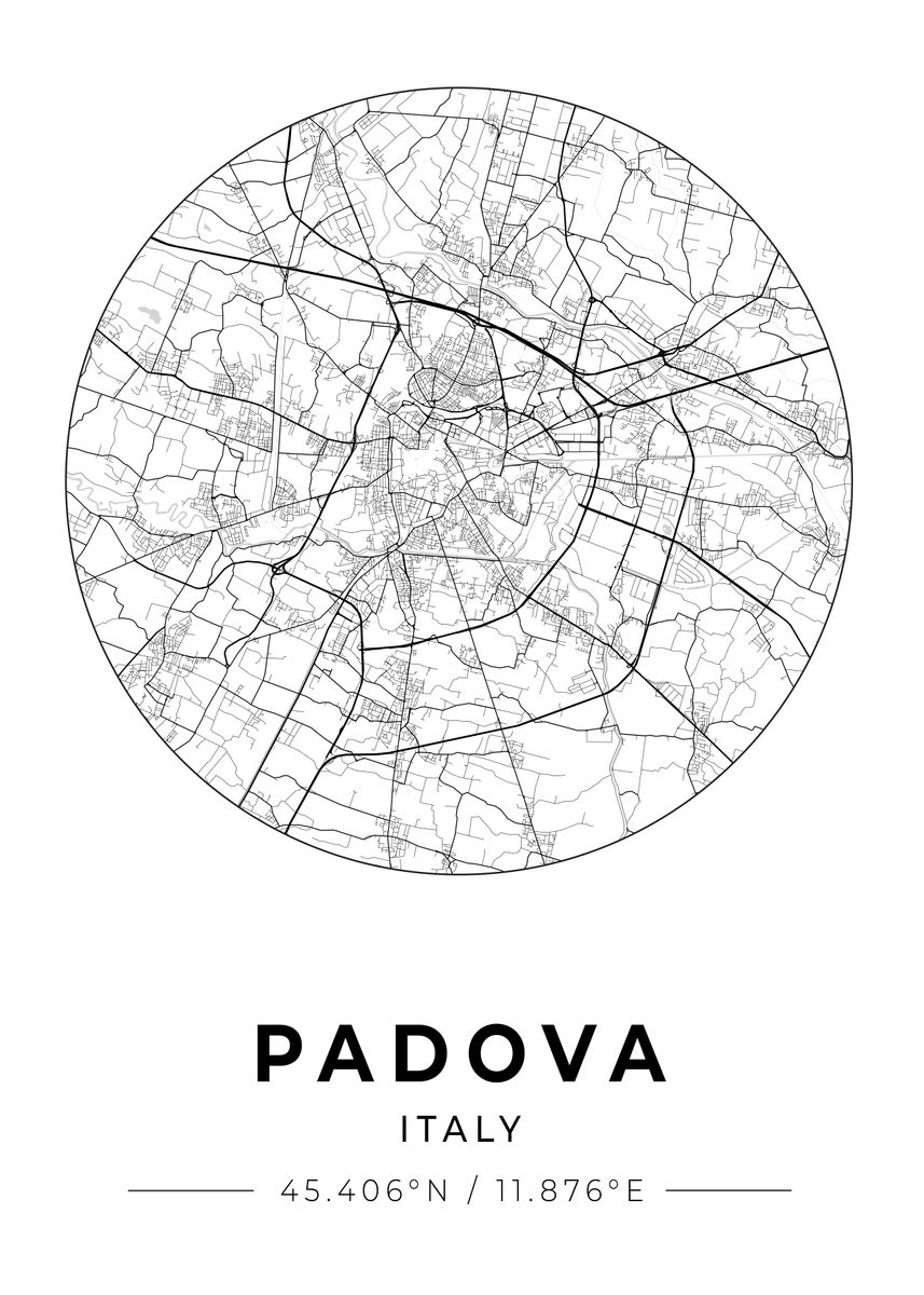 'Padova Italy' Poster, picture, metal print, paint by Conceptual ...