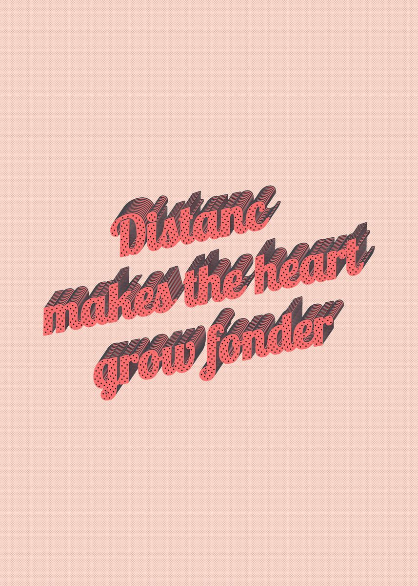 'Long Distance Relationship' Poster by Visualz | Displate