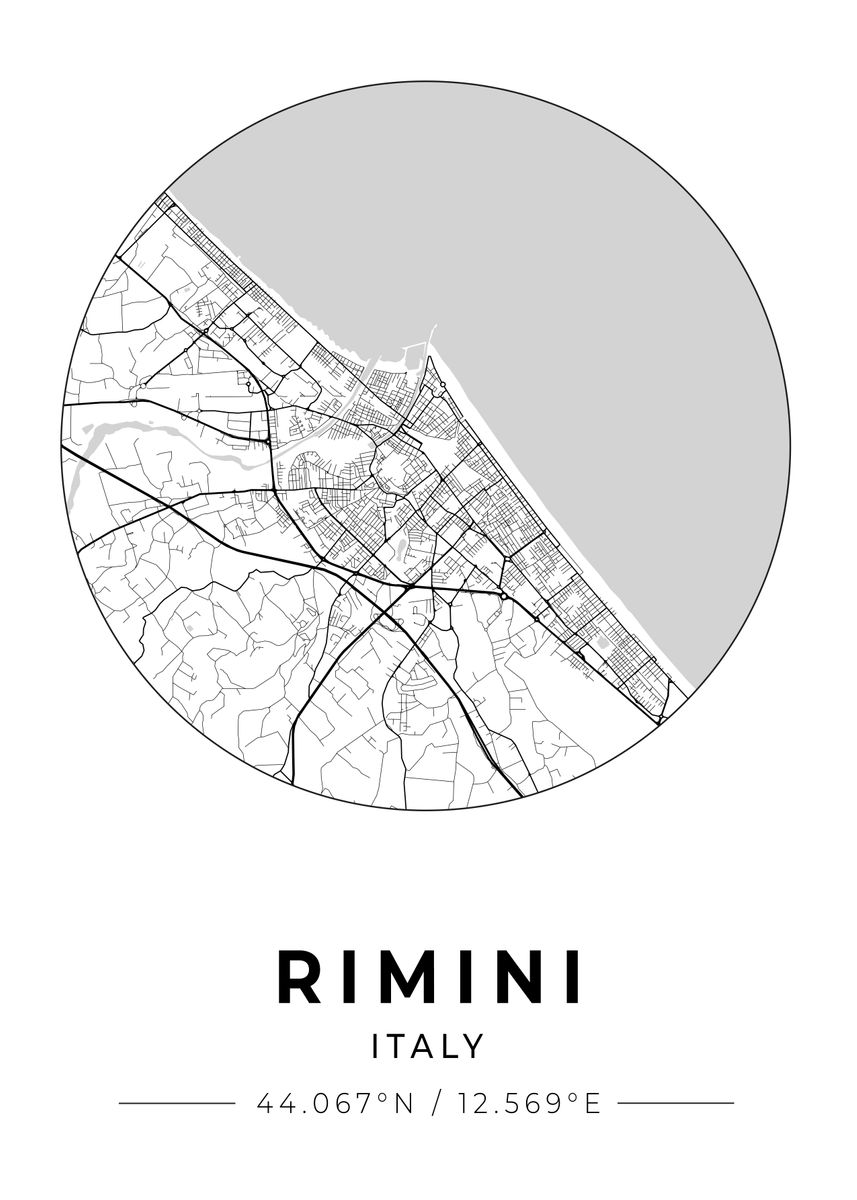 'Rimini Italy' Poster by Conceptual Photography | Displate