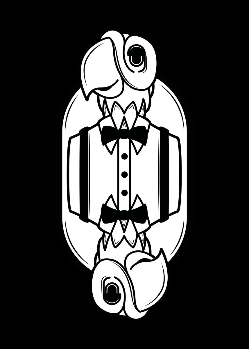 'Classy Parrot' Poster, picture, metal print, paint by Lewis Marsh ...