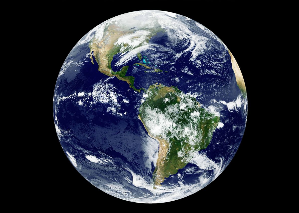 'earth from space' Poster by tony4urban | Displate