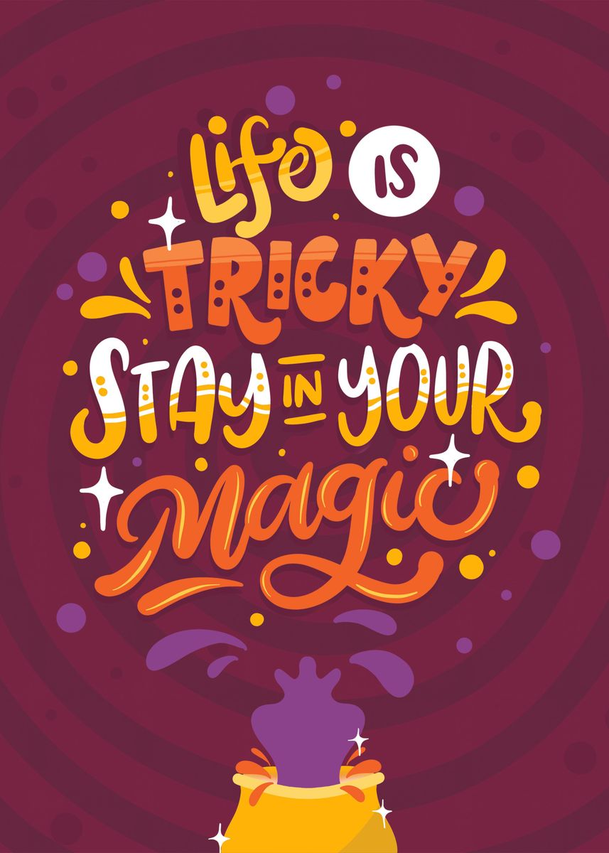 'LIFE IS TRICKY ' Poster, picture, metal print, paint by Giovanni ...