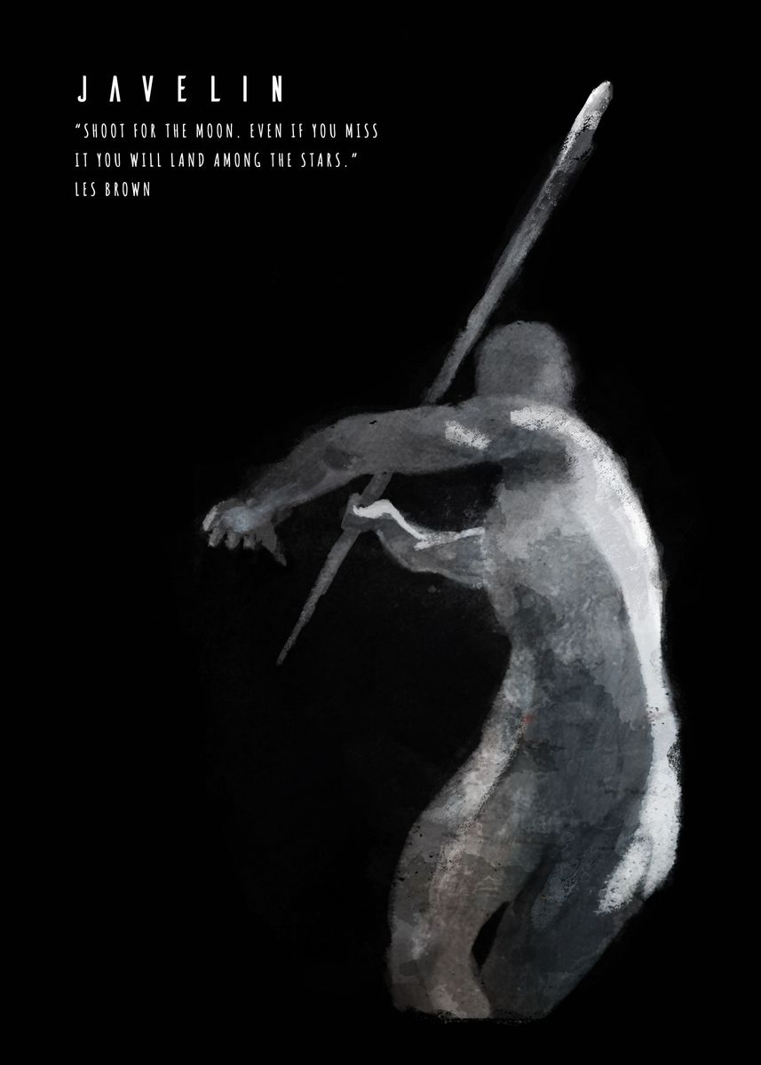 'Javelin' Poster, picture, metal print, paint by Mashz | Displate