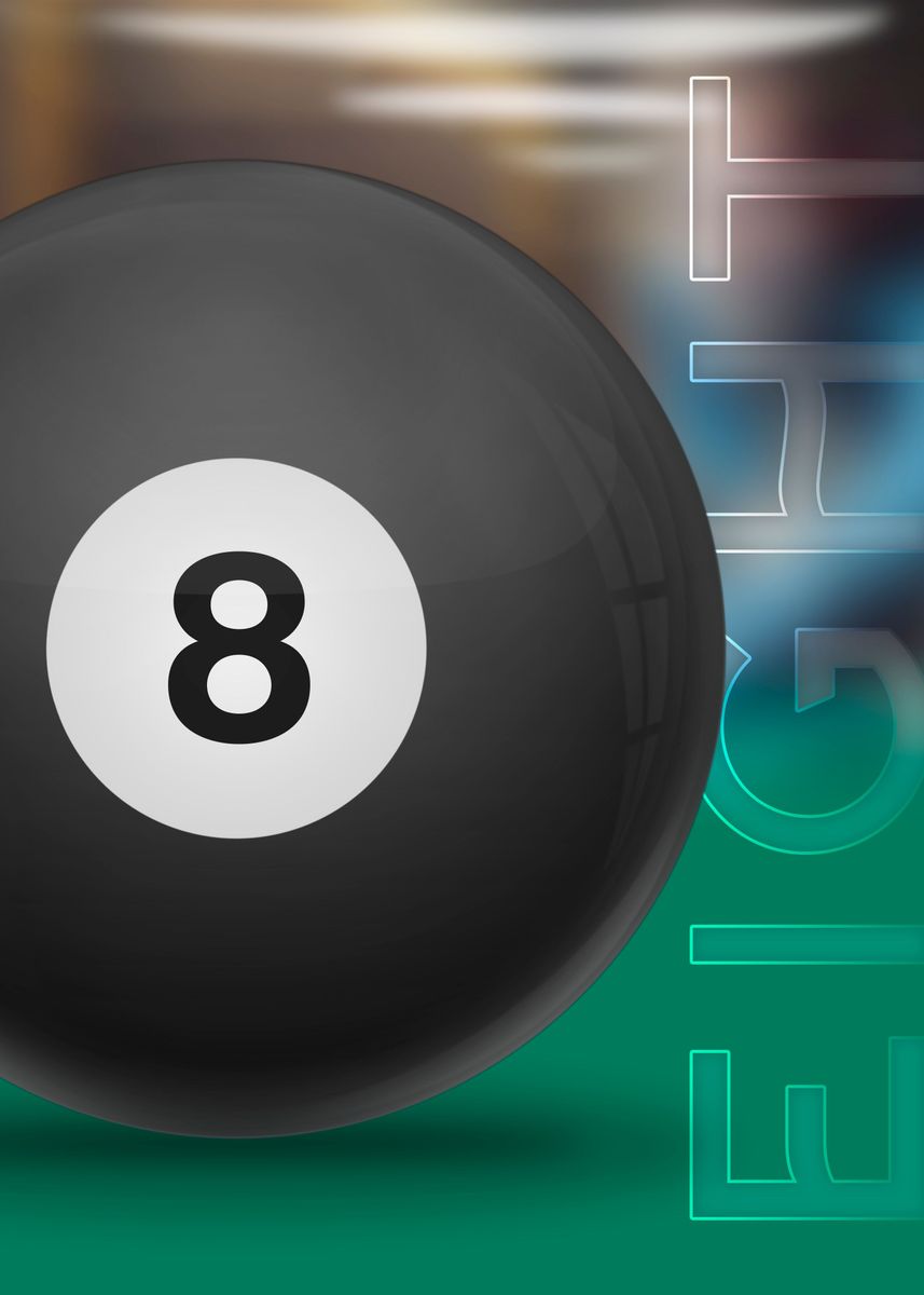 '8 ball' Poster, picture, metal print, paint by Dale Broman | Displate