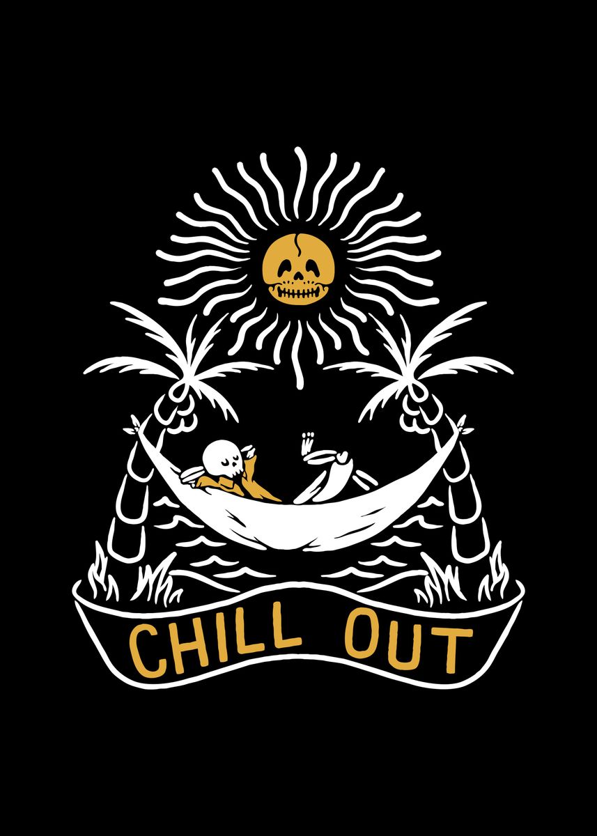 'Chill Out' Poster, picture, metal print, paint by Quilimo Studio ...
