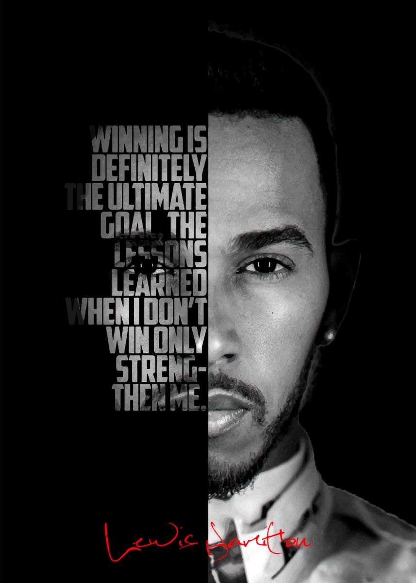 'Lewis Hamilton' Poster by BnWDesigner | Displate